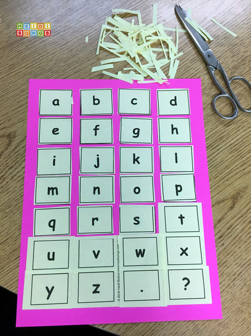 Word Building with Sticky Notes!
