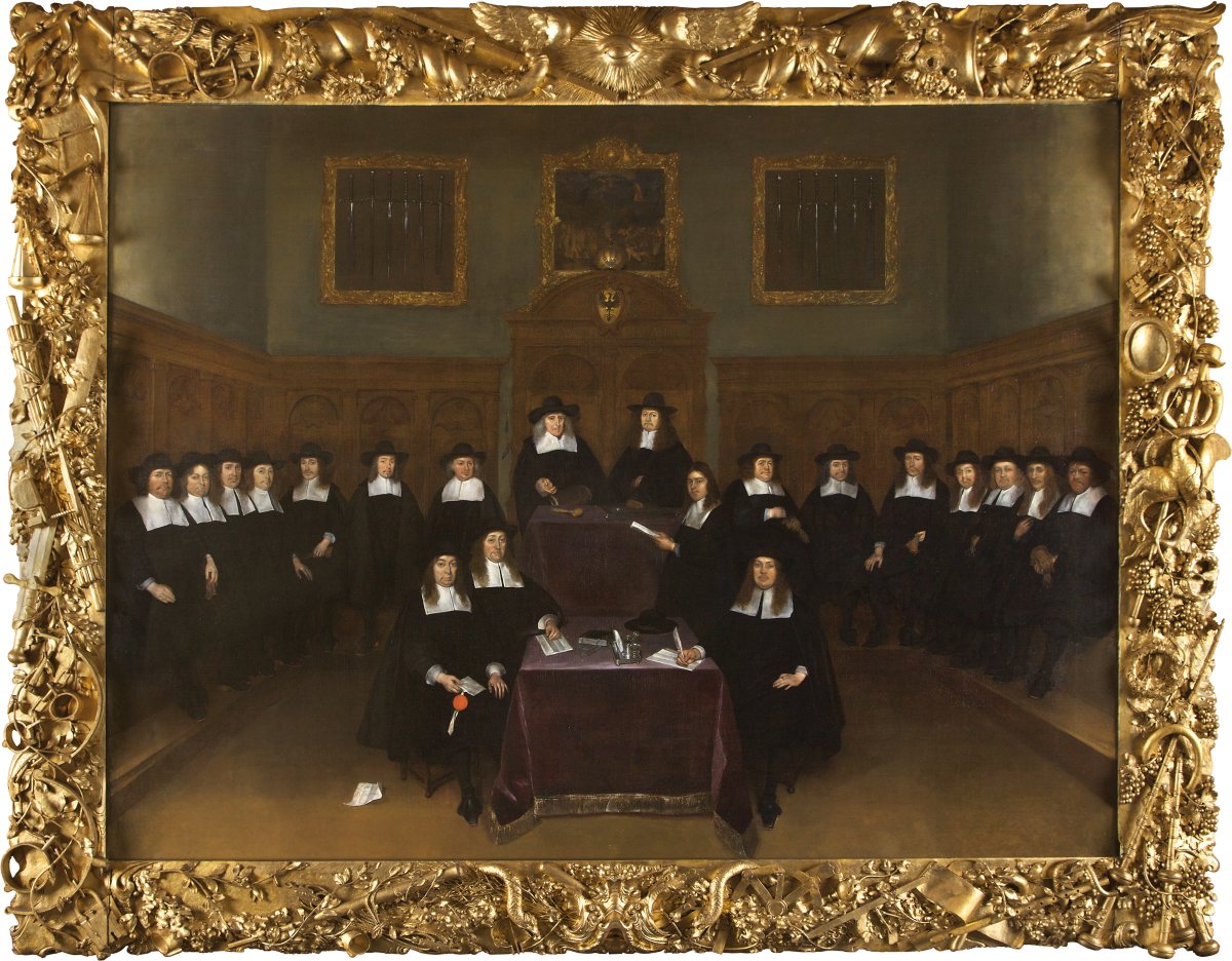 Gerard ter Borch (II): Group portrait of the magistrate of Deventer (1667)