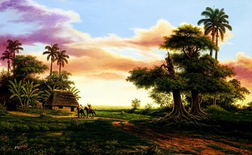 LO MAS BELLO DEL ARTE Y LOS COLORES: paisaje campirano