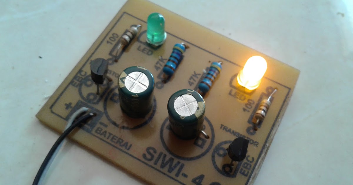 Tugas anakku kelas 4 SD membuat Lampu Flip Flop dua led ~ Blog edukasi