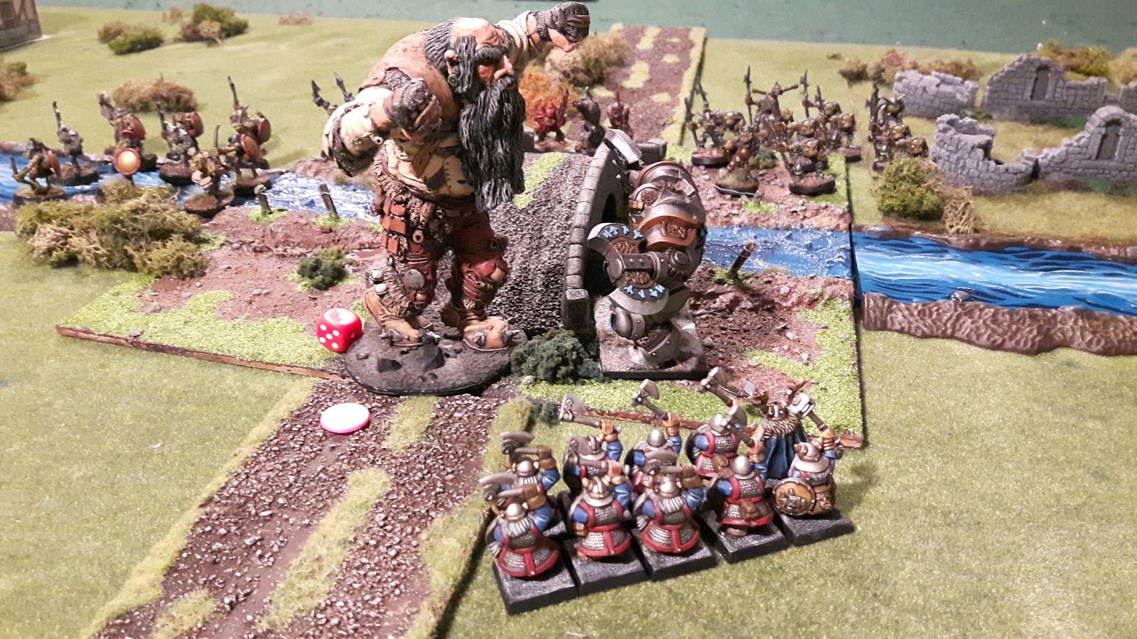 First in Peace, First in War, Furstenburg...: Dragon Rampant Dwarfs vs Orcs