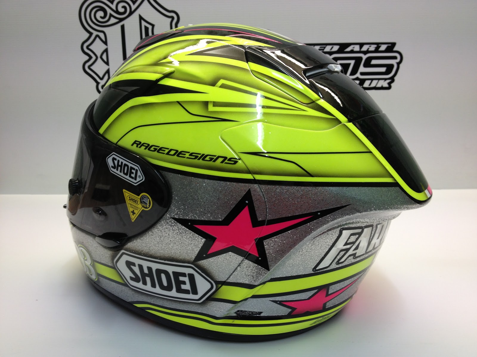 Racing Helmets Garage: Shoei X-Spirit II K.Farmer 2013 by Rage Designs