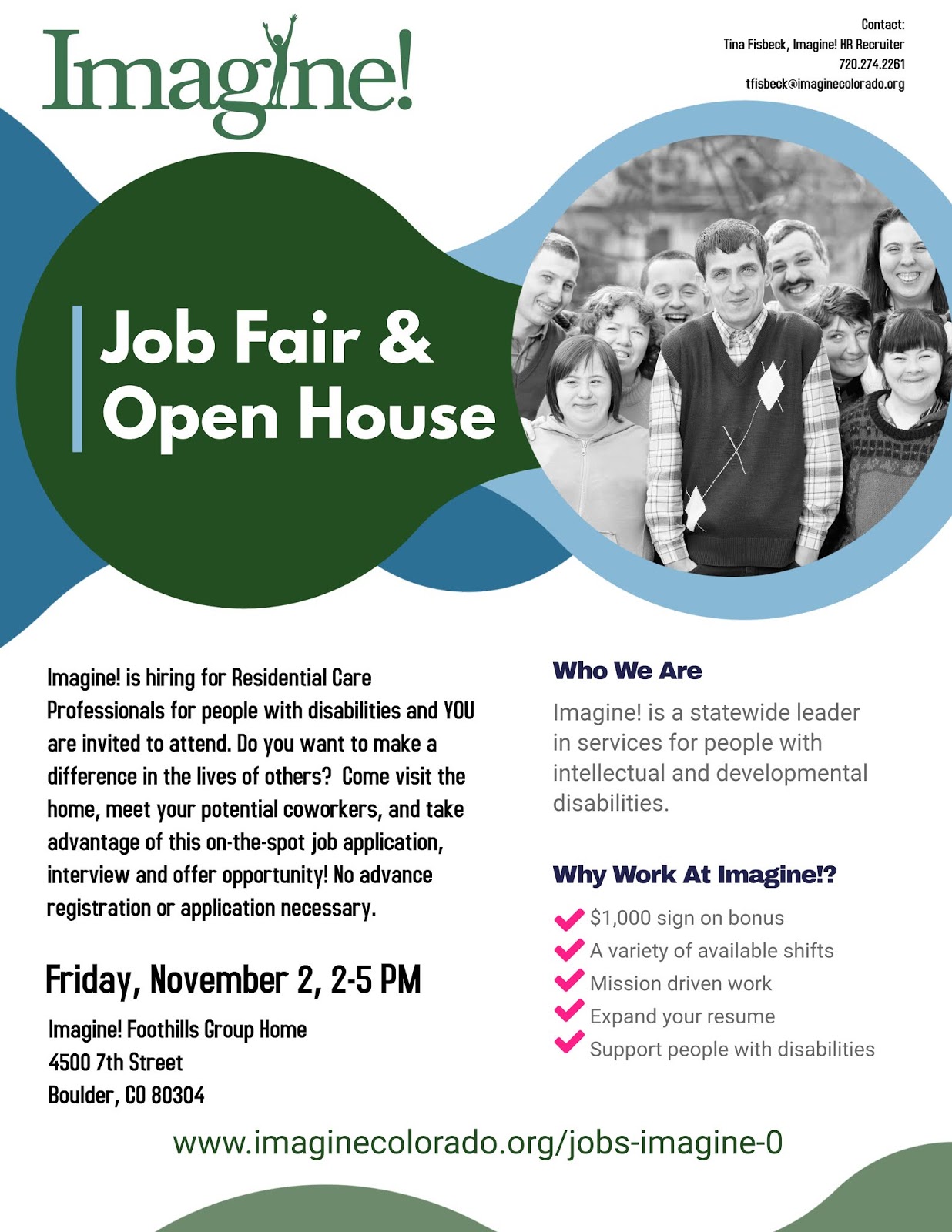 Imagine! Voices: Imagine! Hosting Job Fair and Open House