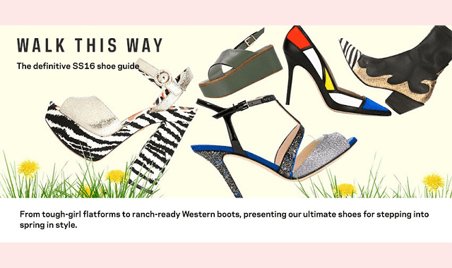 Walk this Way: The Definitive SS16 Shoe Guide #Infographic - Visualistan