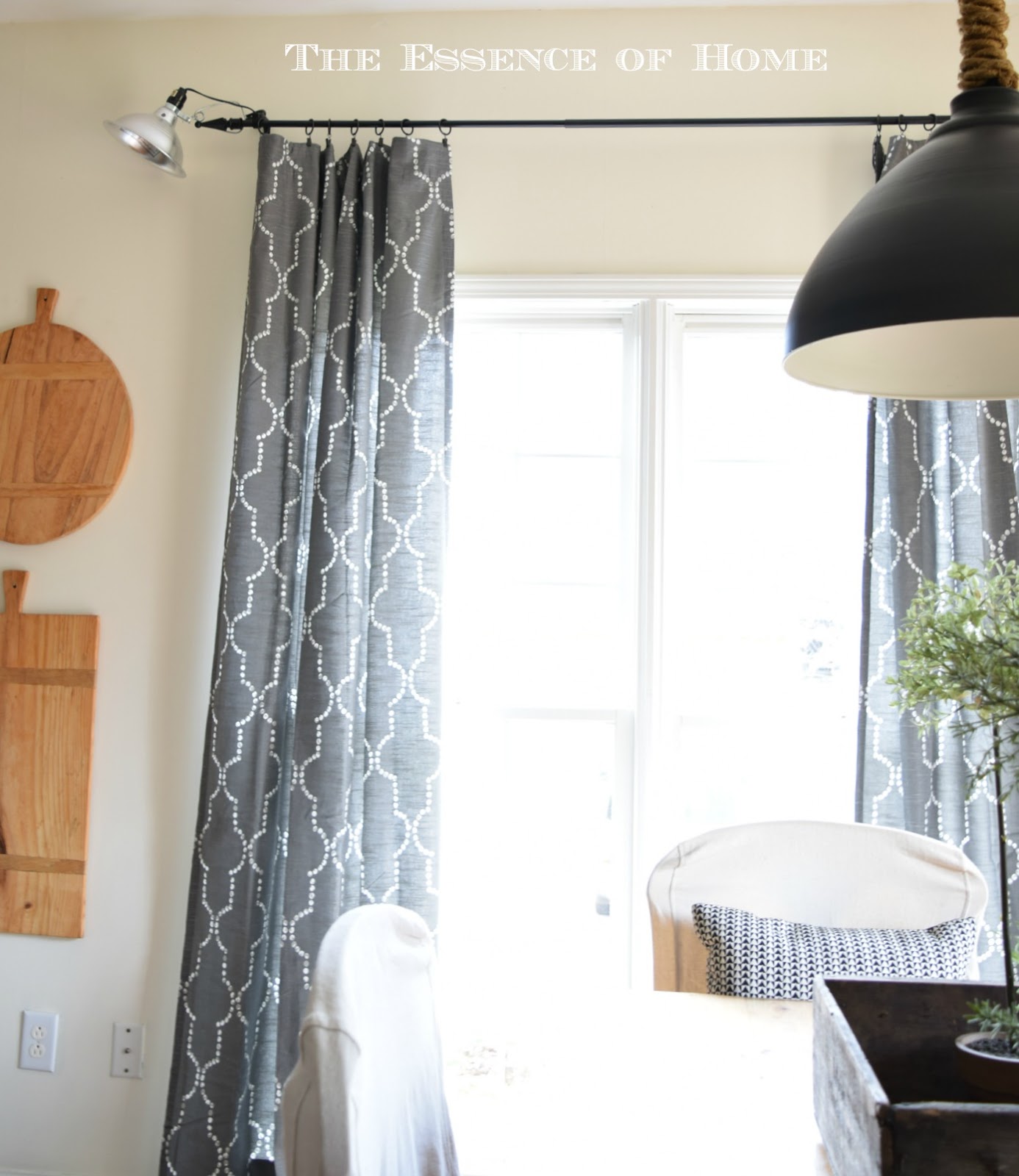 The Essence of Home: New Draperies in the Kitchen