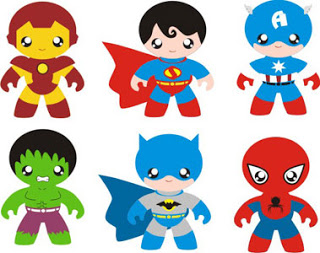 Baby Superheroes Clipart