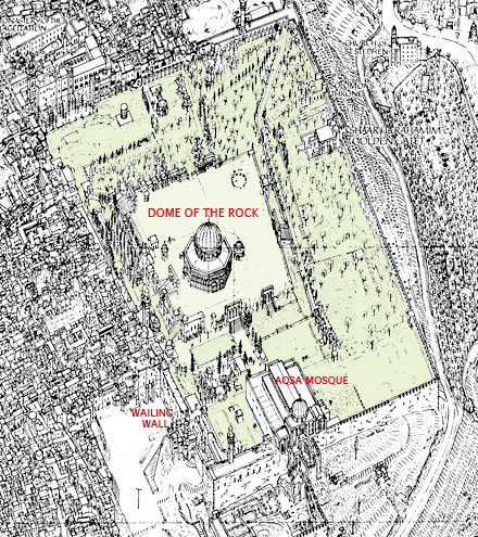Dome Of The Rock Map