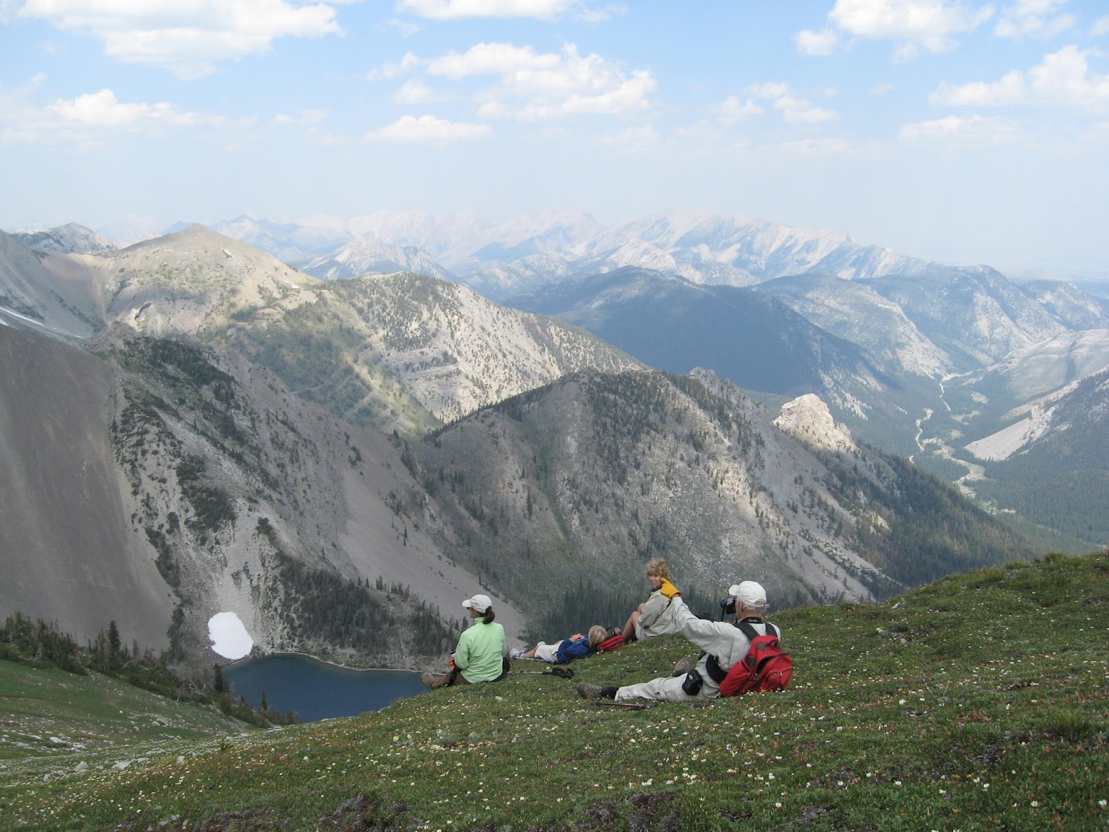 Out there with Tom: Front: Headquarters Pass to Our Lake Traverse