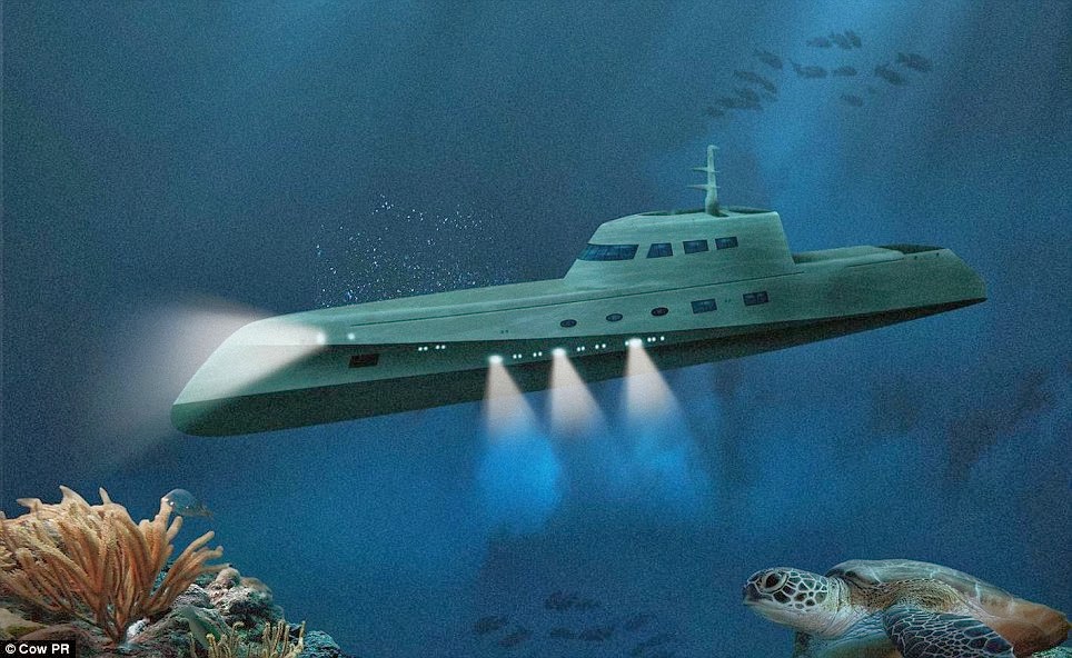 How about a romantic getaway aboard in a luxury submarine? ~ Maldives ...
