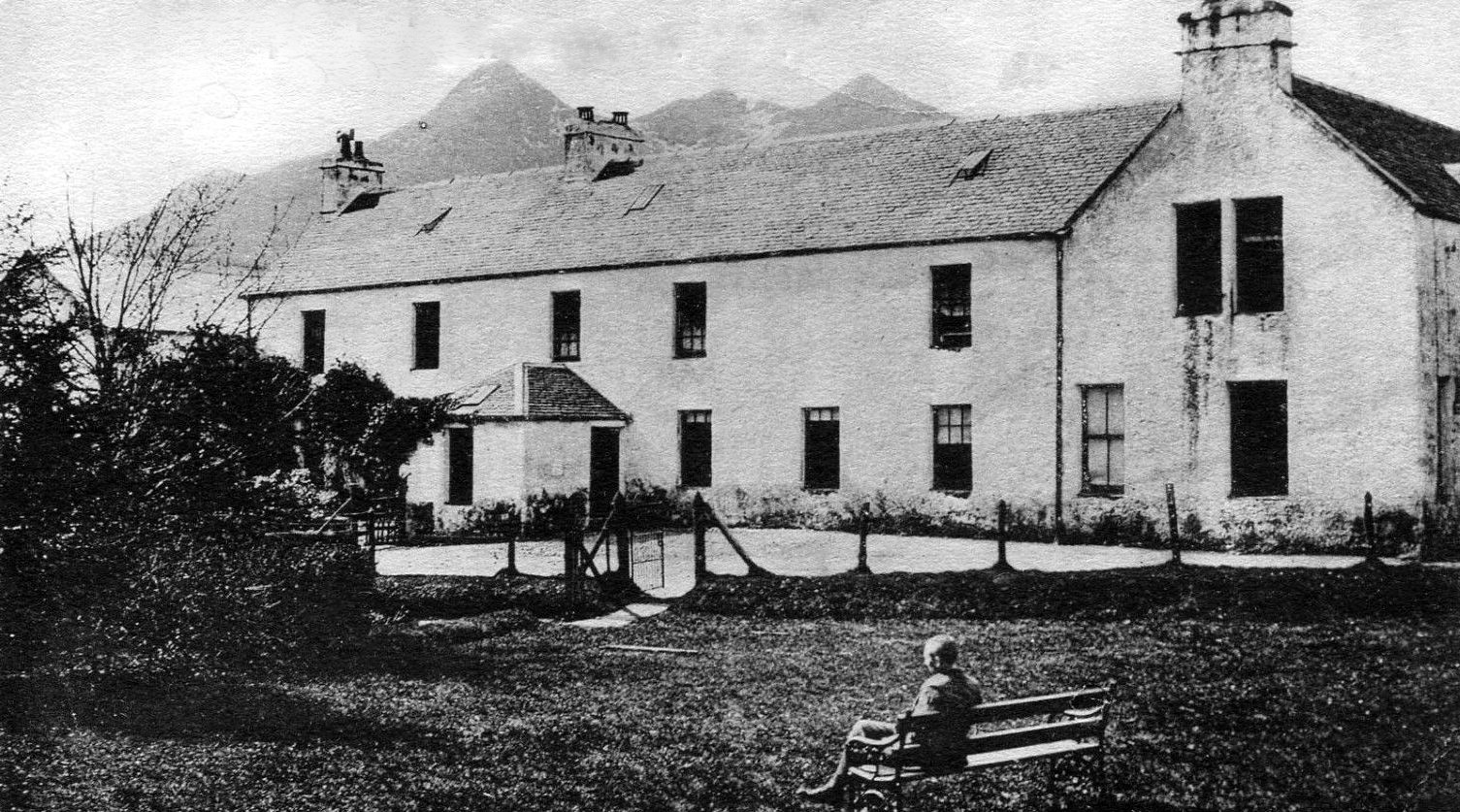 Tour Scotland: Old Photograph Sligachan Hotel Isle Of Skye Scotland