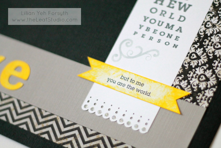 {Sat} PS26 #3: To the World...Scrap Page - The Leaf Studio