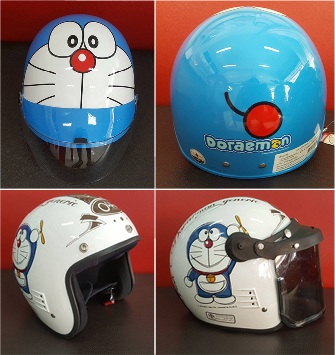 ราชายนต์ เอซี นครสวรรค์: หมวกกันน็อค ลายโดเรม่อน เต็มใบ-ครึ่งใบ ไซส์ ...