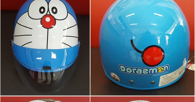 ราชายนต์ เอซี นครสวรรค์: หมวกกันน็อค ลายโดเรม่อน เต็มใบ-ครึ่งใบ ไซส์ ...