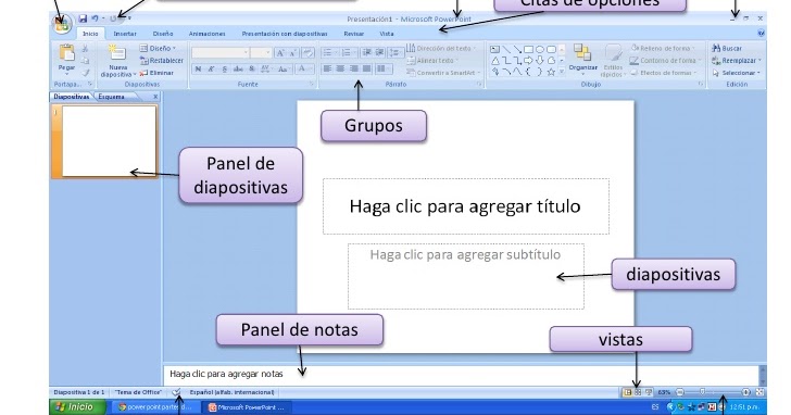 "Power Point y sus elementos"
