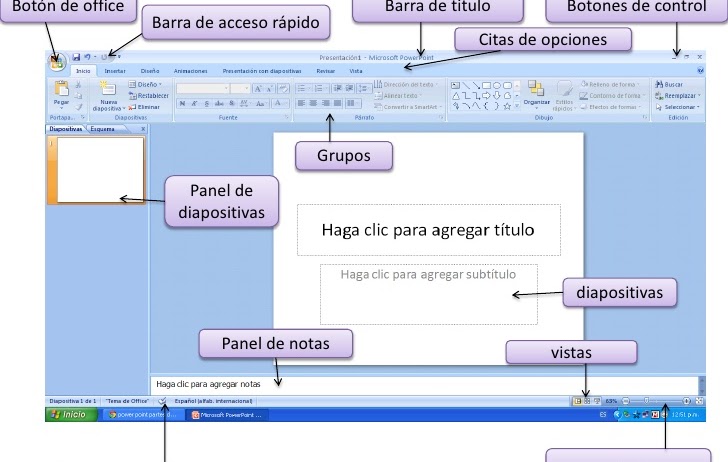 "Power Point y sus elementos"