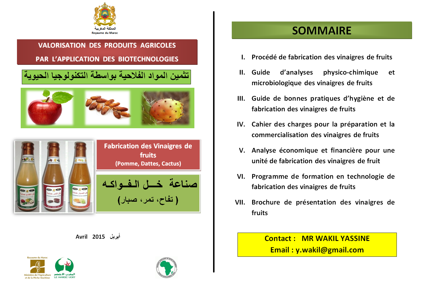 vinaigres de fruits hamama: food consulting