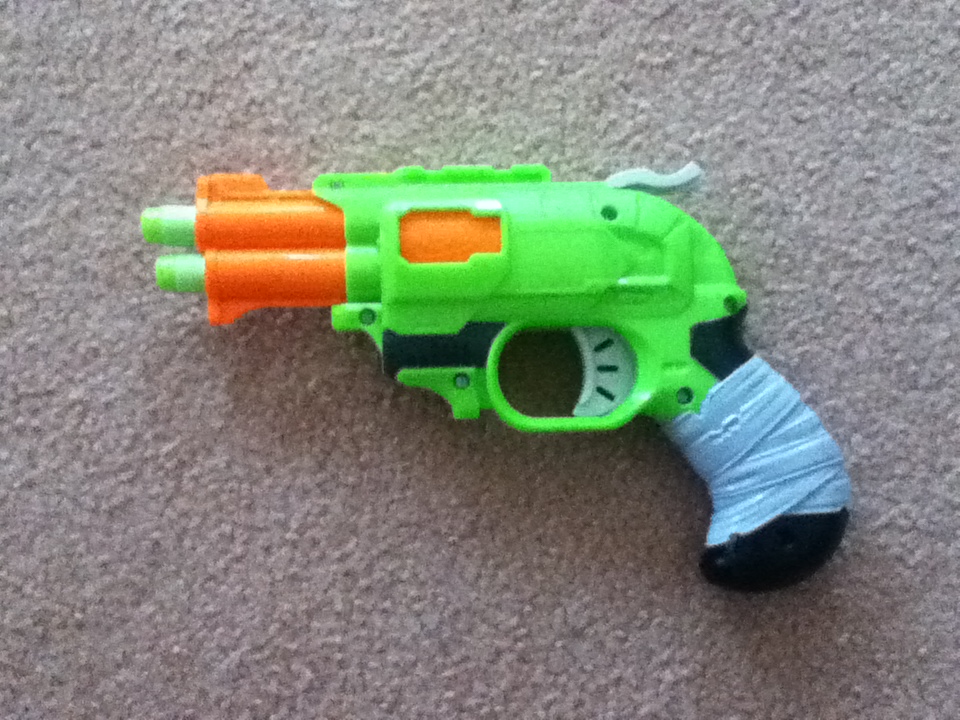 Outback Nerf: Review: Nerf Zombie Strike Doublestrike (grey trigger Aus)