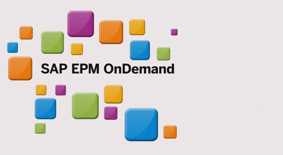 SAP Enterprise Performance Management (EPM) OnDemand ~ SAP Techno