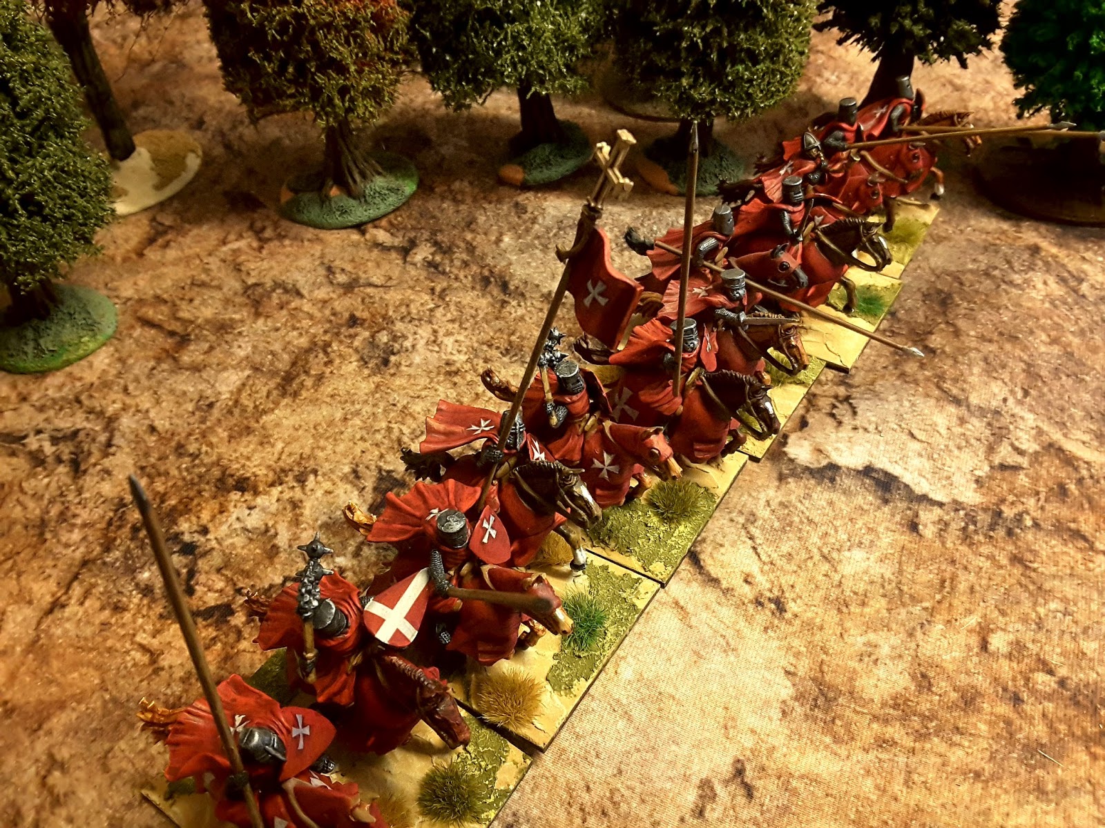 Yarkshire Gamer: 28mm Crusades Project - Kerr-nig-ettes in red.