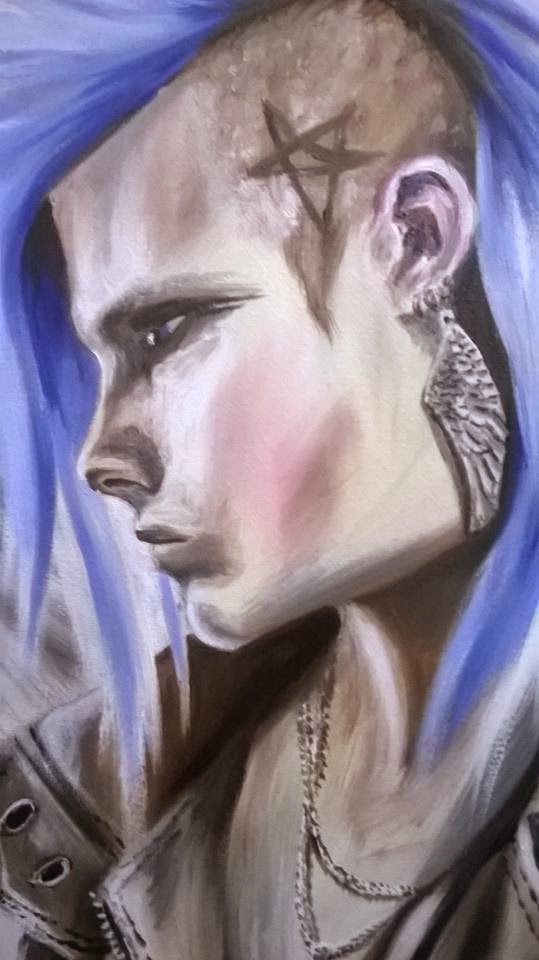 Adventures from the House on the Hill: Simon Cruz painting