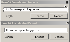 Csharp Snippet: Base64 Encoding/Decoding, Winform and C#