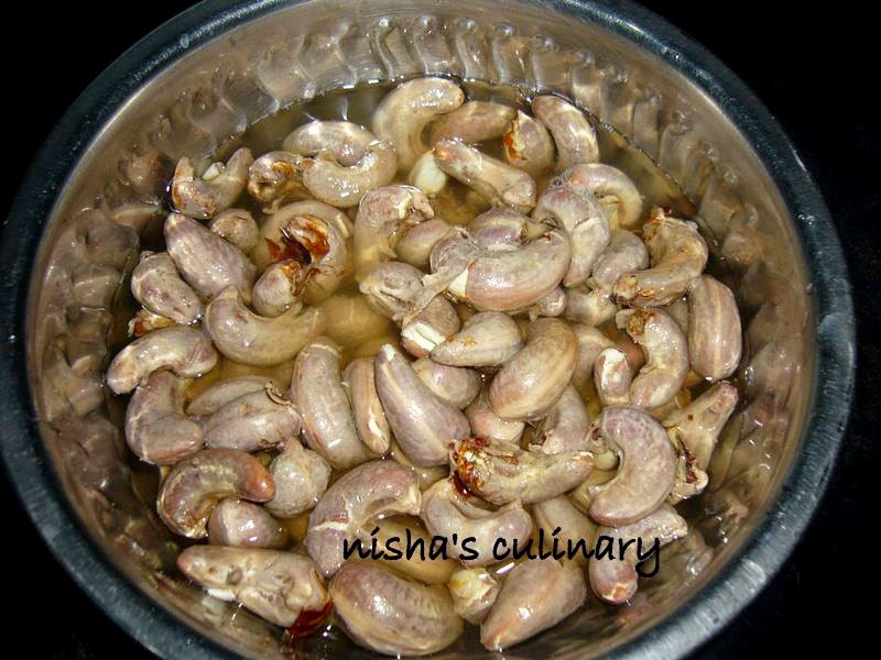 Kudpiraj's Garam Tawa: Bibbe Upkari/Tender Cashewnut Fry