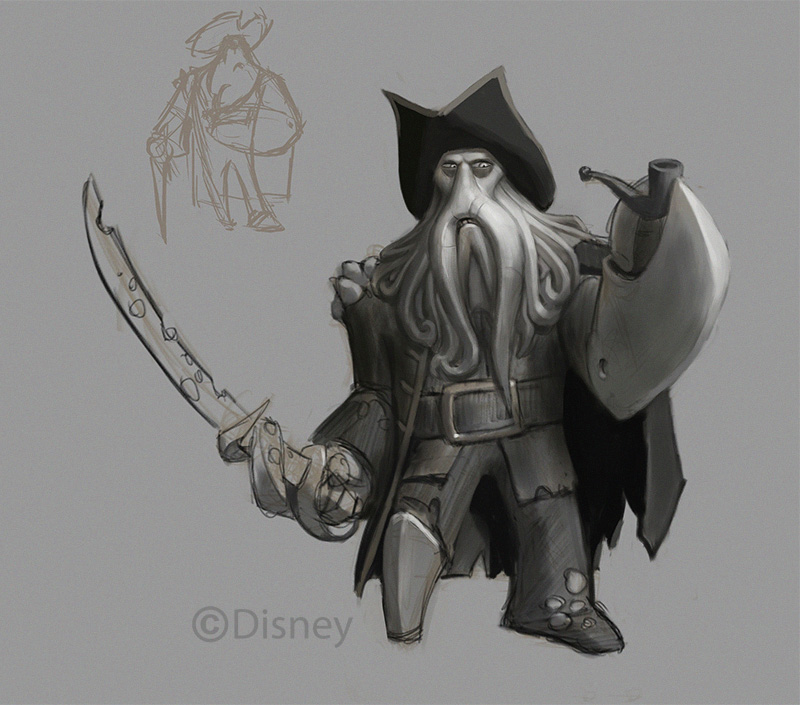 Sam's Tasty Art: Infinity: "Designing" Davy Jones