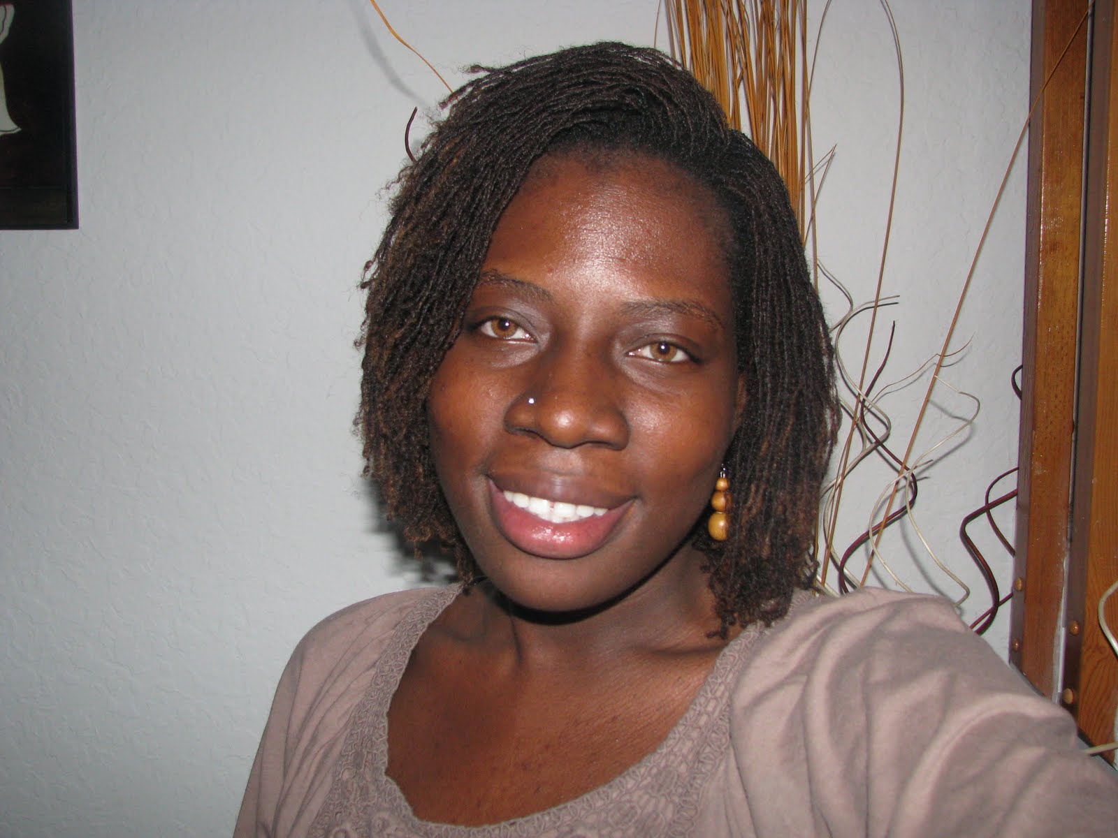 Kreyola's Journeys: Flat Iron Result on Micro Sisterlocks