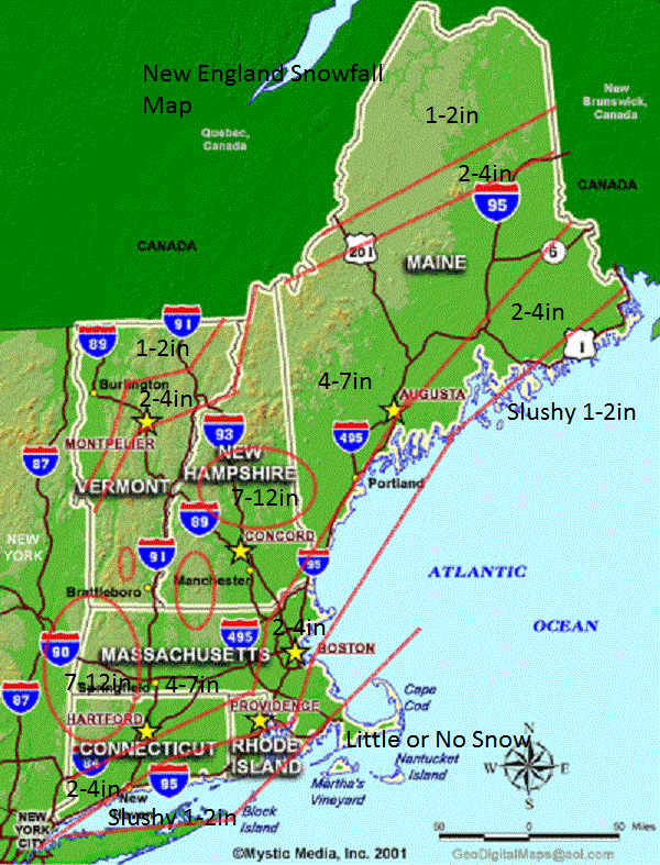 Mountains In New England Map - United States Map