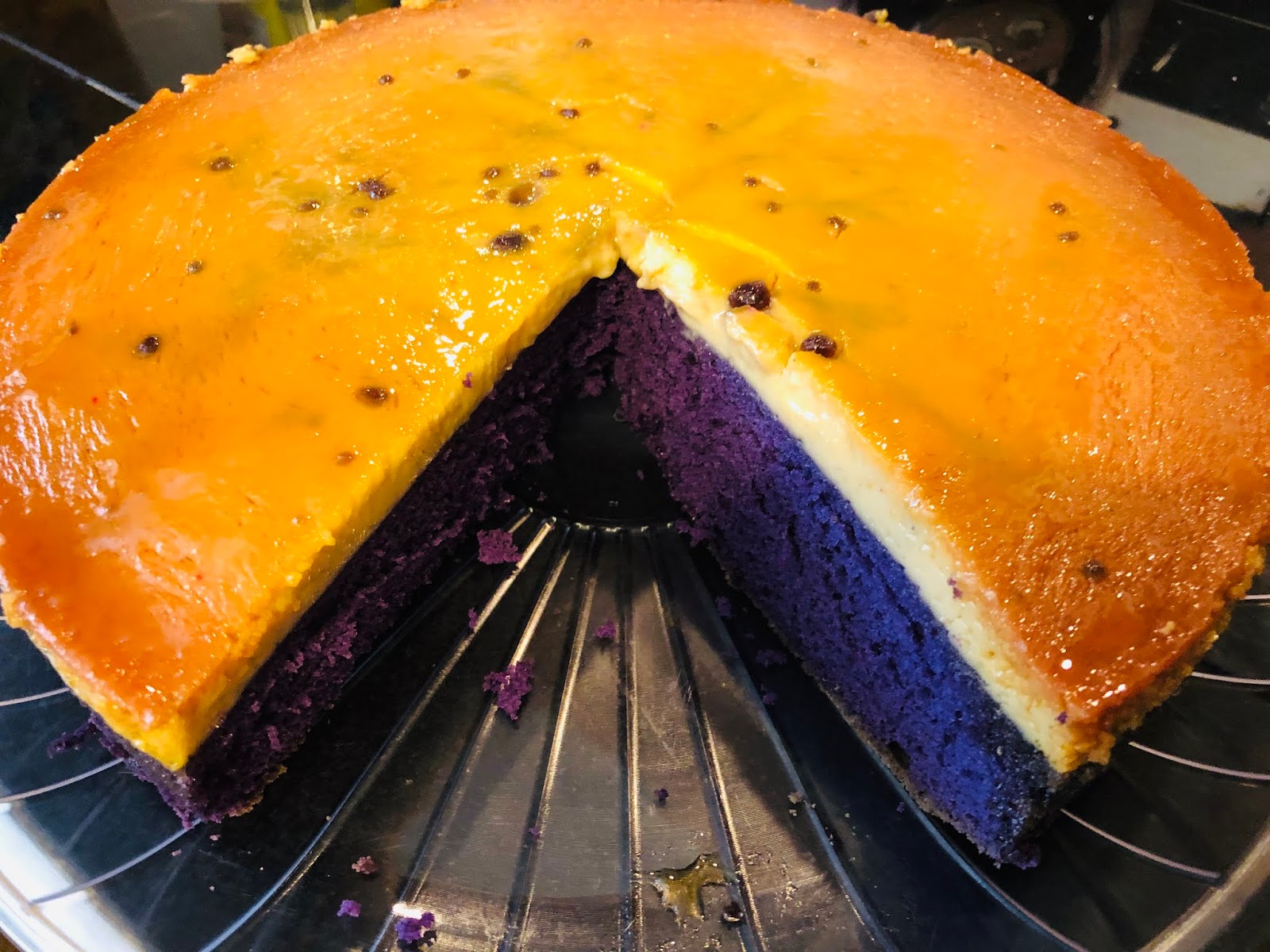 sugarampsprinkle: Ube Custard Cake