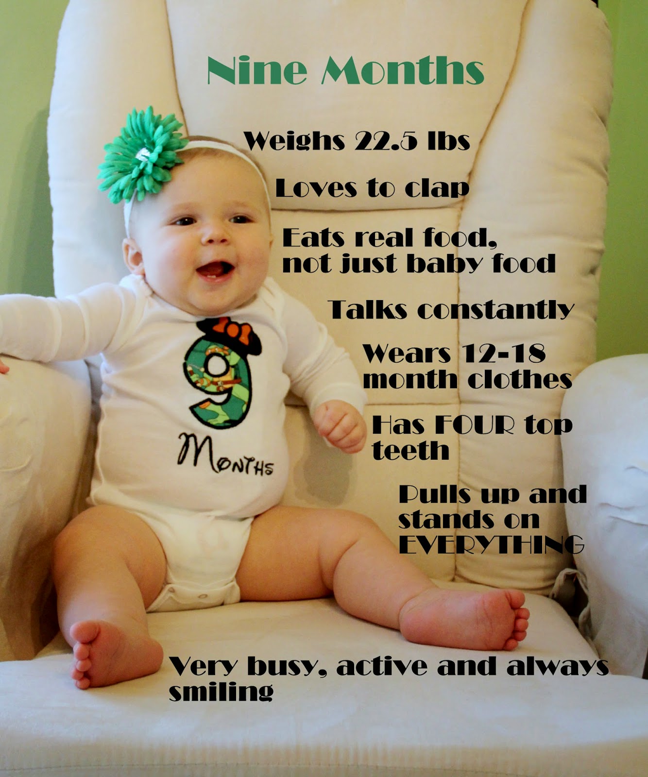 A Little Bolt of Life: Charlotte's 9 Month Update