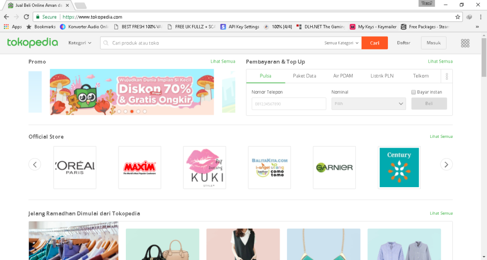 ANALISA ASPEK INTERFACE IMK PADA WEBSITE TOKOPEDIA ~ YOSEF VAN ENST