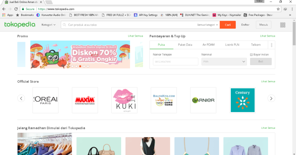 ANALISA ASPEK INTERFACE IMK PADA WEBSITE TOKOPEDIA ~ YOSEF VAN ENST