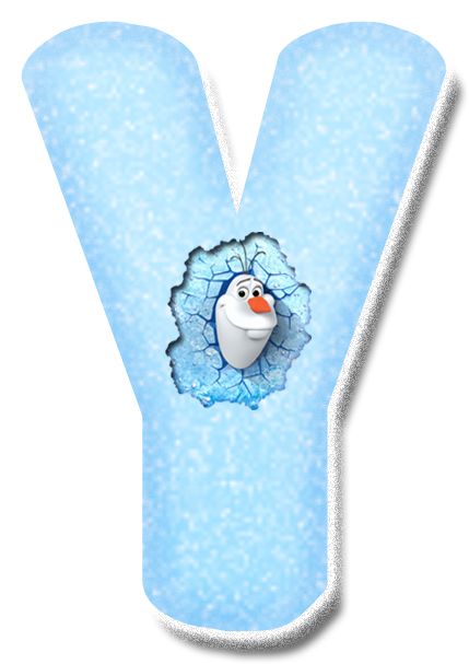 Alfabeto de Olaf para Imprimir Gratis. Frozen Olaf Letters. - Oh my ...
