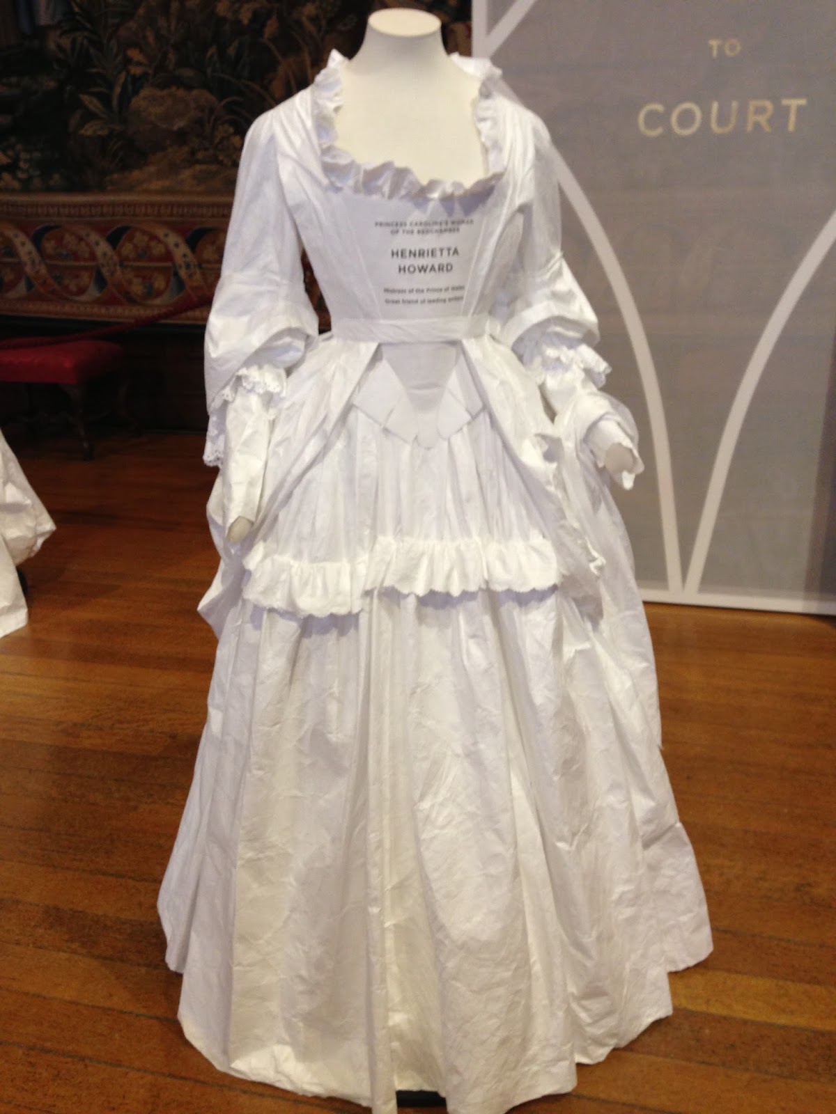 Aylwen Gardiner-Garden: Hampton Court Palace: Baroque costume display