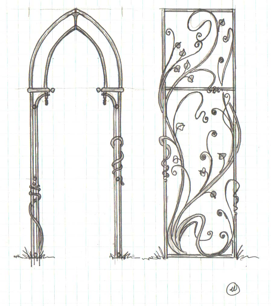 Maynard Studios: The Grid Method of Making a Garden Arbor