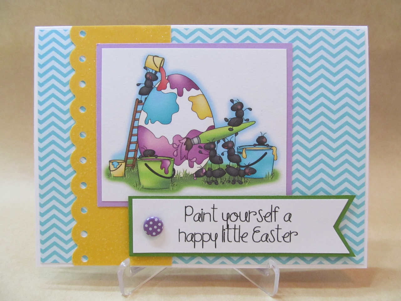 Savvy Handmade Cards: Painted Egg Easter Card