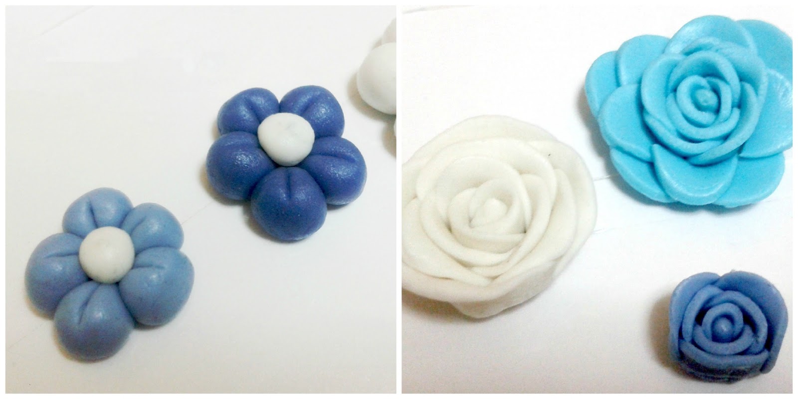 Flores hechas en fondant - Proyecto Pastelito