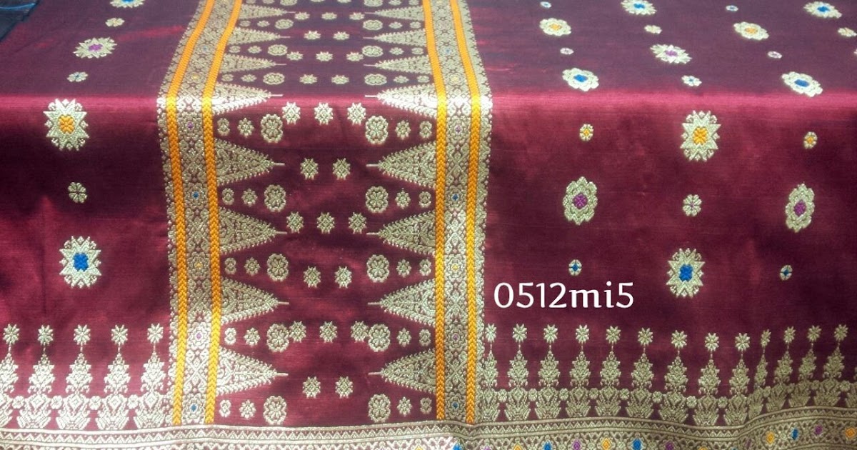 Songket Palembang Cek Na: Songket Palembang motif cantik manis maron ...