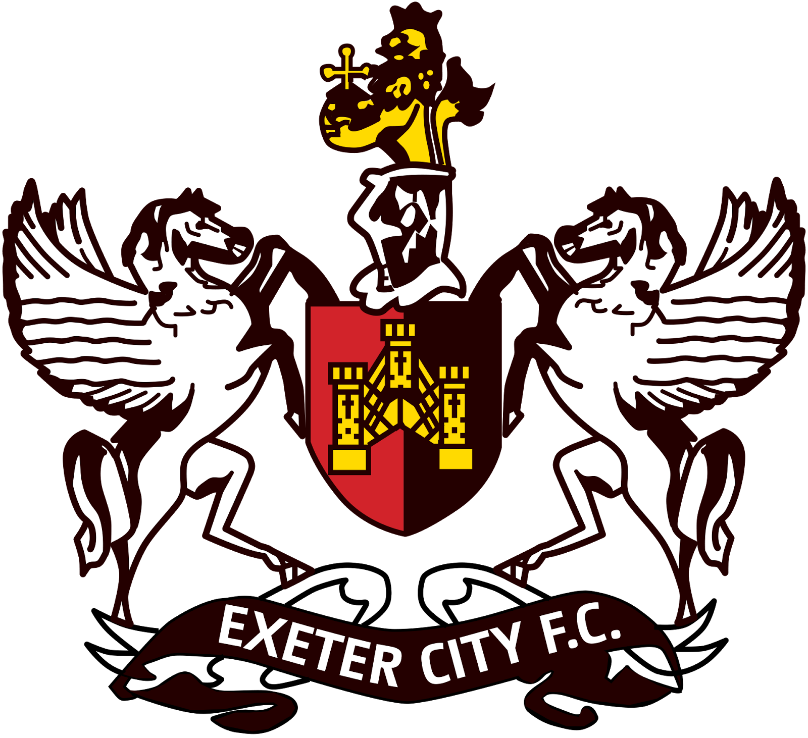 ESCUDOS DO MUNDO INTEIRO: EXETER CITY COM NOVO ESCUDO
