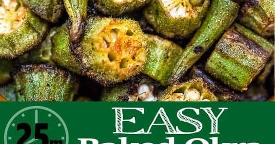 easy Baked Okra recipe - vegan recipe box