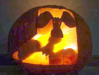 Rabbit Ramblings: Bun o' lanterns -- Bunny pumpkins for Halloween