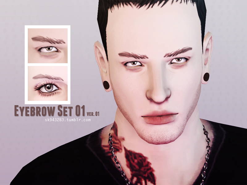 My Sims 3 Blog: Eyebrow Set 01 by SK-Sims