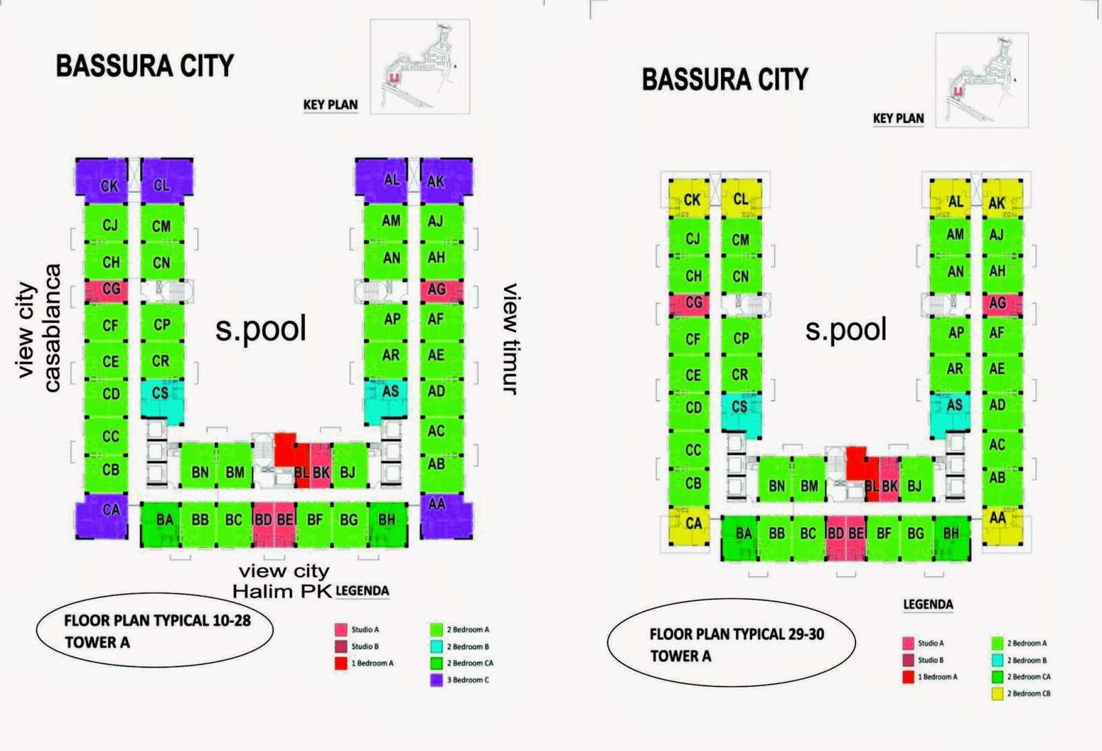 Bassura City: DENAH LANTAI TOWER ALAMANDA