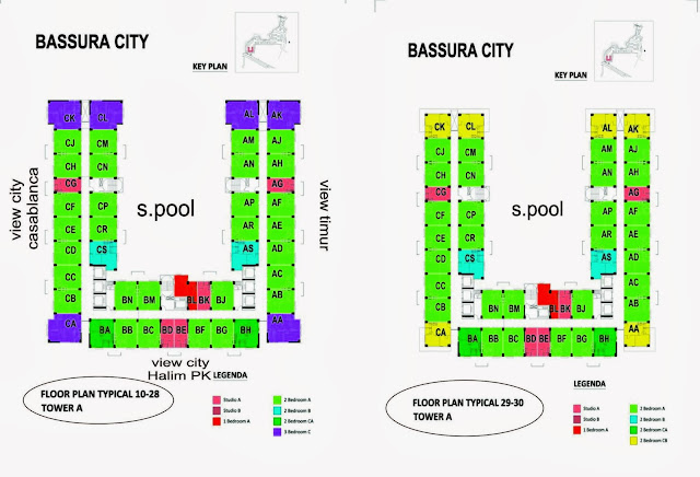 Bassura City: DENAH LANTAI TOWER ALAMANDA