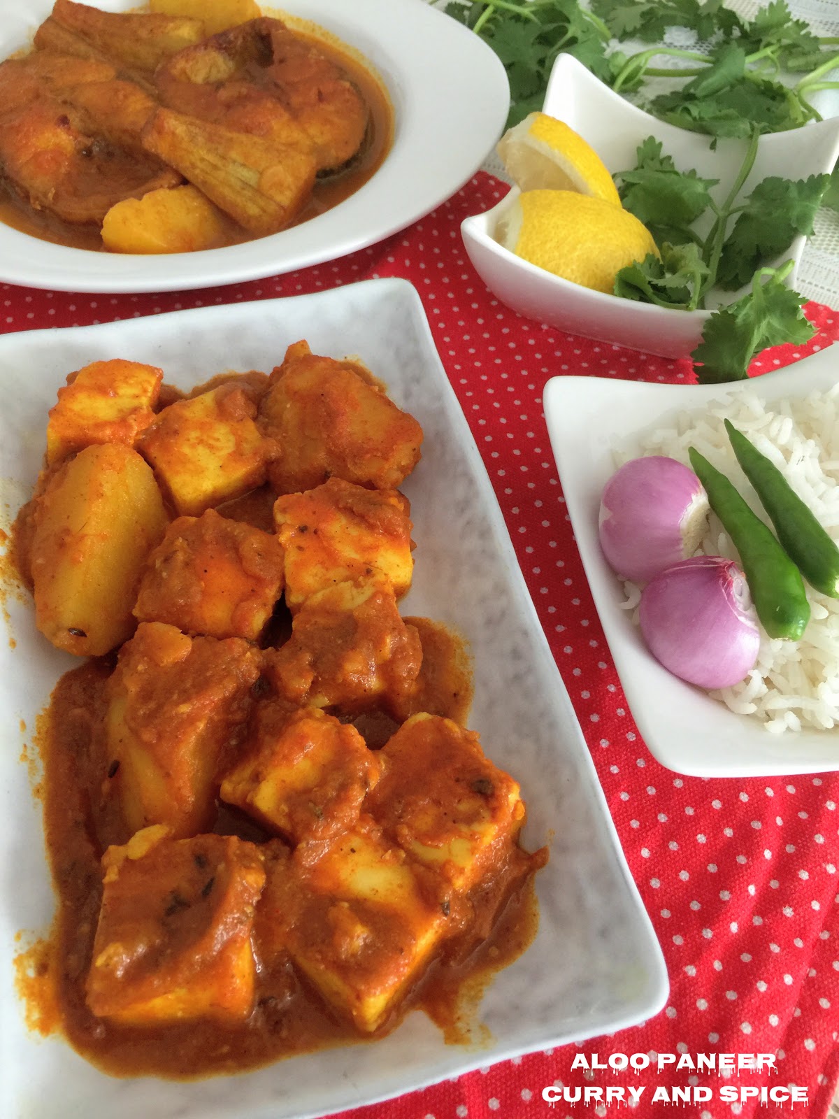 CURRY AND SPICE: ALOO PANEER CURRY/ALOO PANEER ER DALNA
