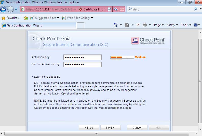 My Check Point CCSA Journal: Check Point Gaia R77 Installation
