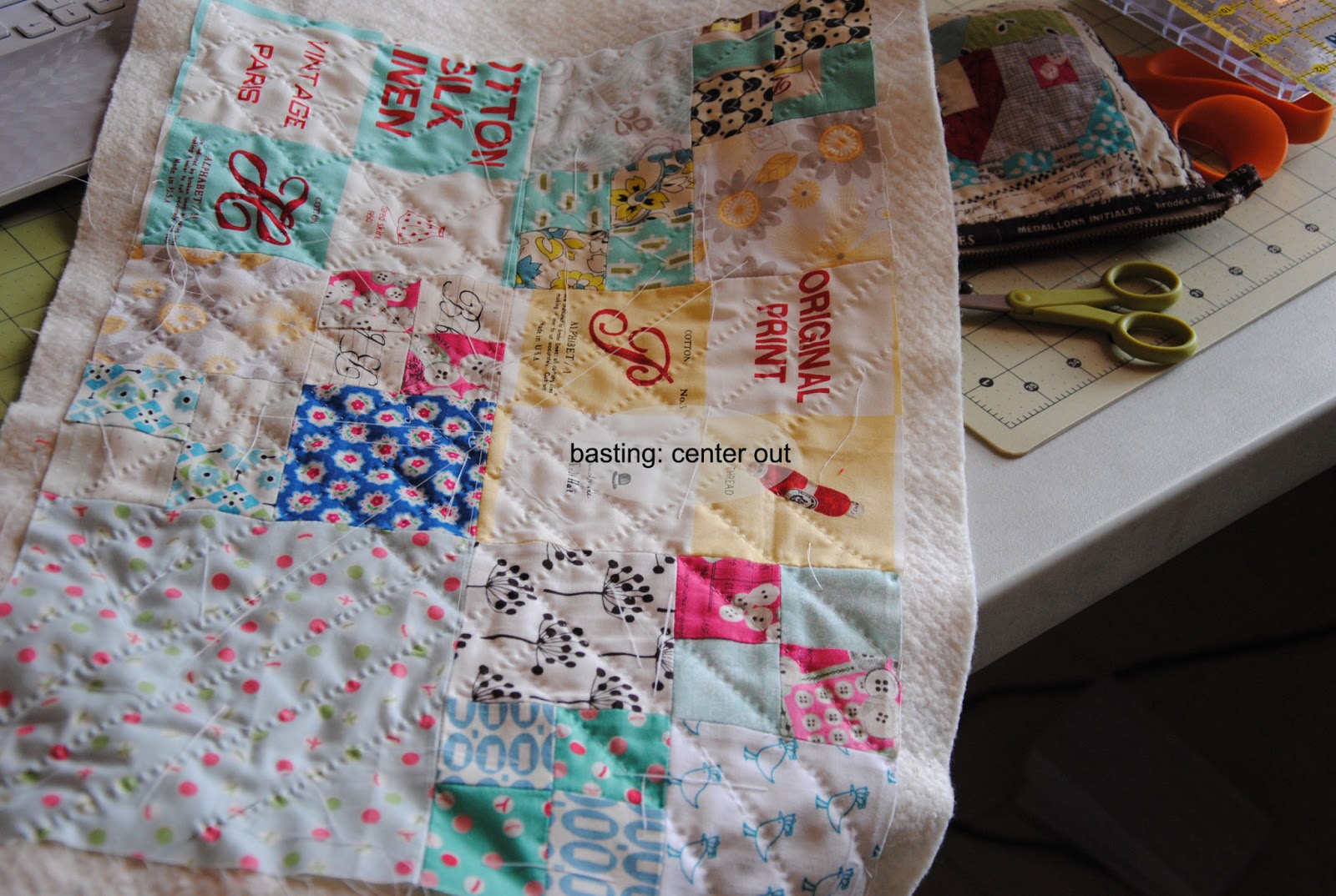 1/4" mark: About hand-quilting