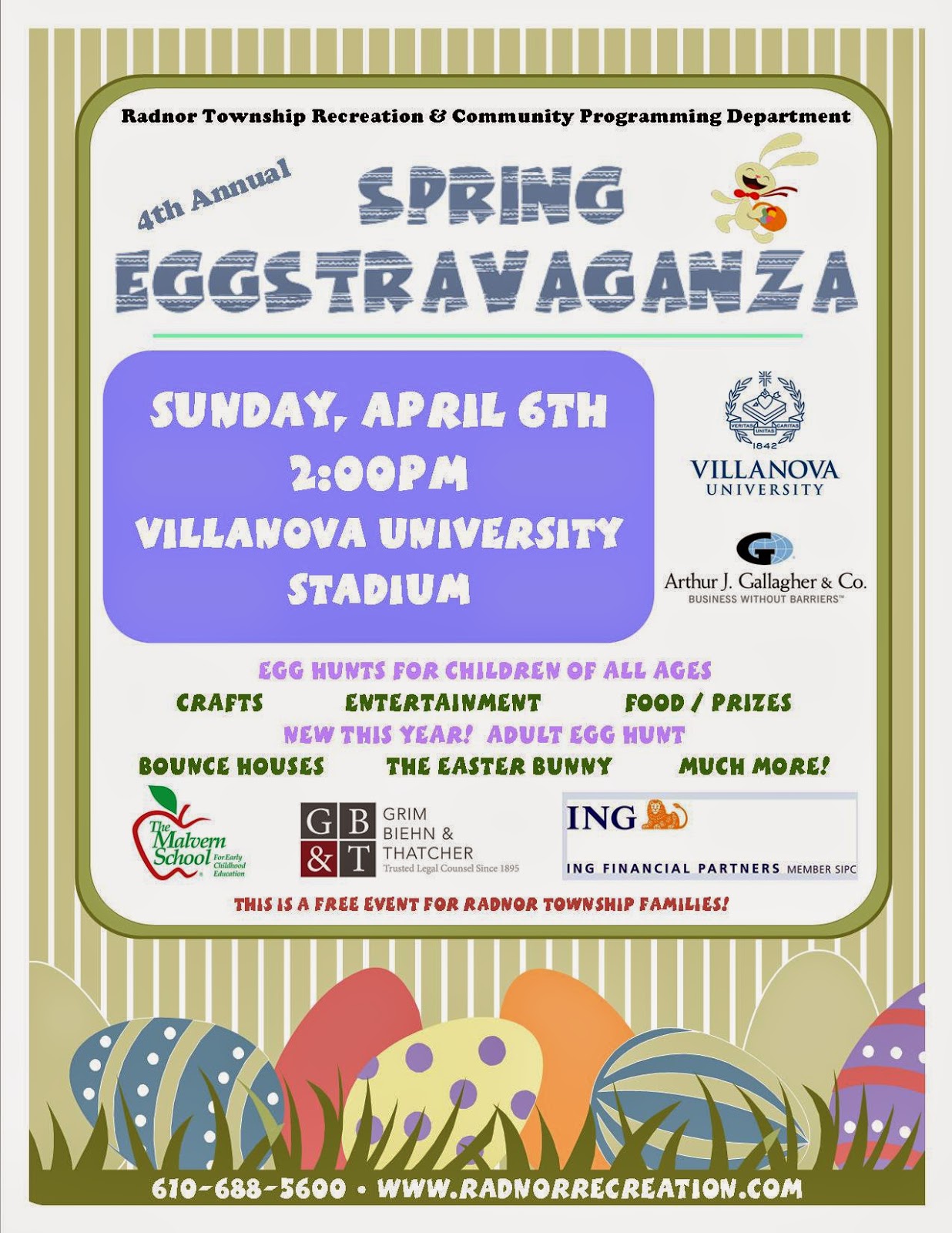 The 4th Annual Radnor Township Spring Eggstravaganza - Fun Things To Do ...