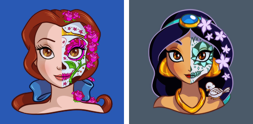 Shadows: The Dark Side of Beauty: 14 Day of the Dead Disney Princesses Pics